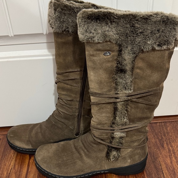 Denver Hayes | Shoes | Denver Hayes Brown Furlined Womens Water Proof ...